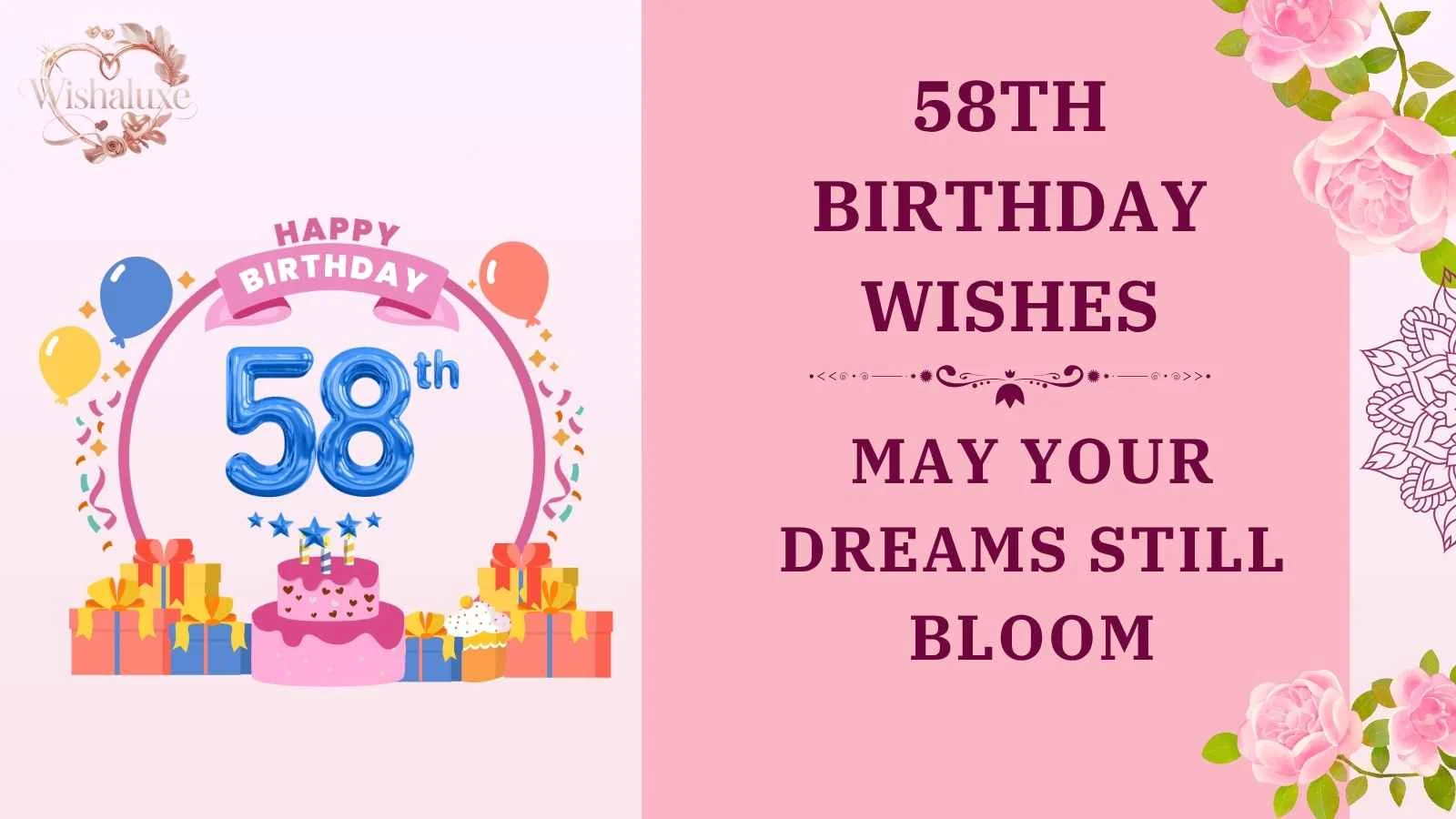 209+ 58th Birthday Wishes That Feel Truly Heartfelt 2026 - wishaluxe.com